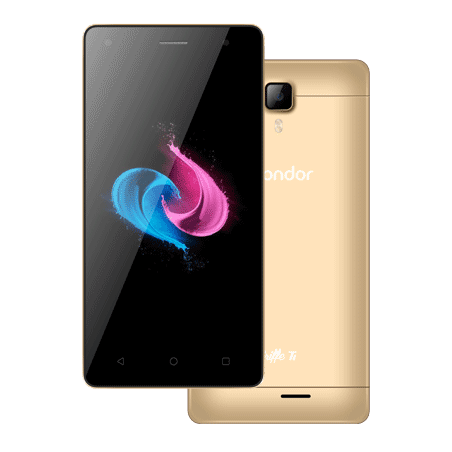 Téléphone Portable Condor Griffe T1 / 4G / Double SIM / Gold + SIM Offerte