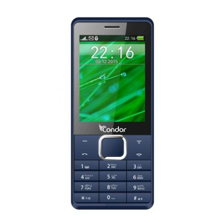 Téléphone Portable Condor F-TRIOS / Triple SIM / Bleu + SIM Offerte