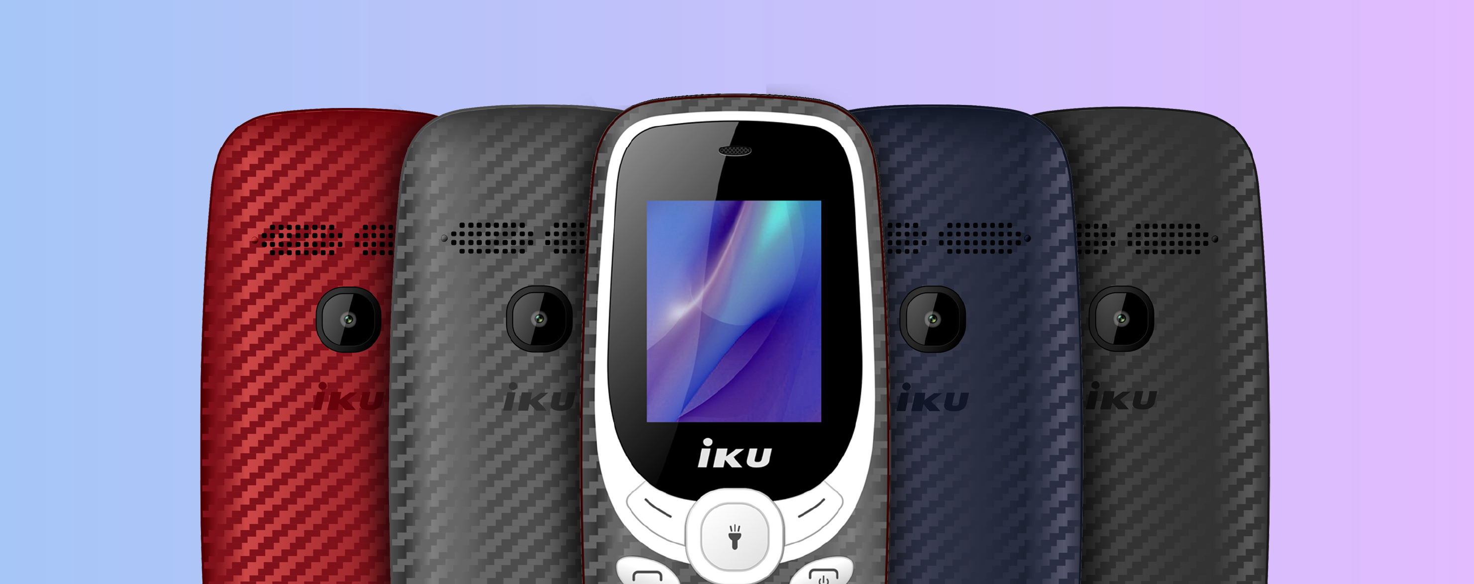 Téléphone Portable IKU V100 / Double SIM / Noir
