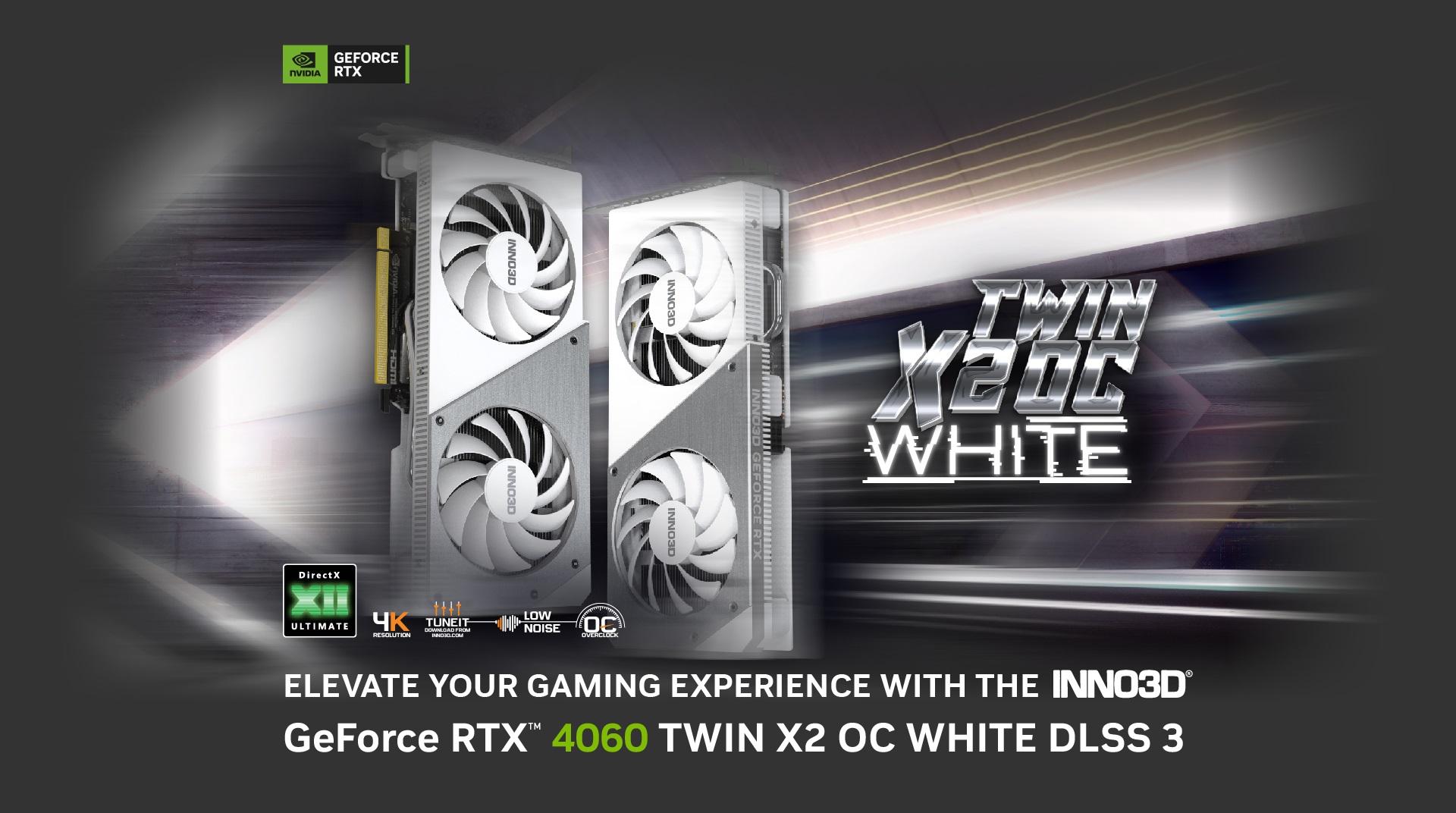 Pc de Bureau Gamer WHITE TIGER / Ryzen 7 5700X / RTX 4060 White 8G / 16 Go