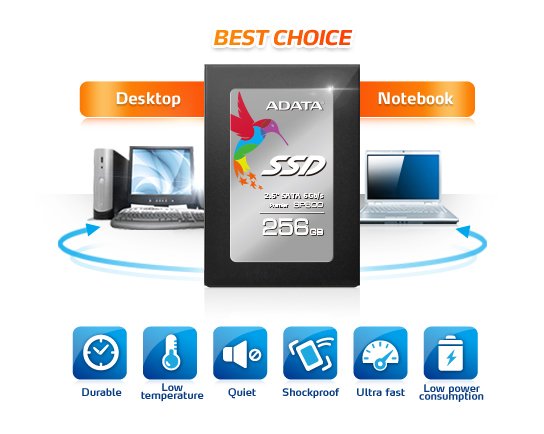 Disque Dur SSD Adata SP600 128 Go / 2.5"