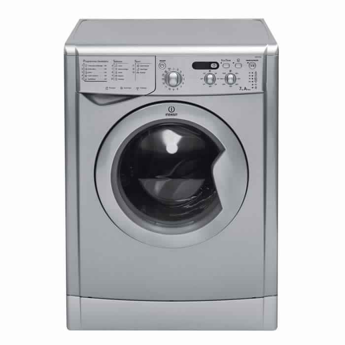 Machine à laver INDESIT automatique 7 Kg 1200trs avec afficheur Silver