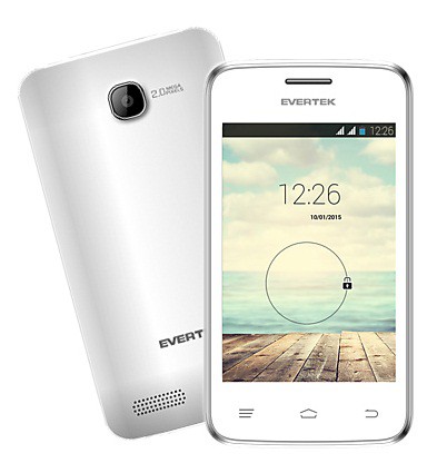 Téléphone Portable Evertek EverTrendy II / Double SIM / Blanc