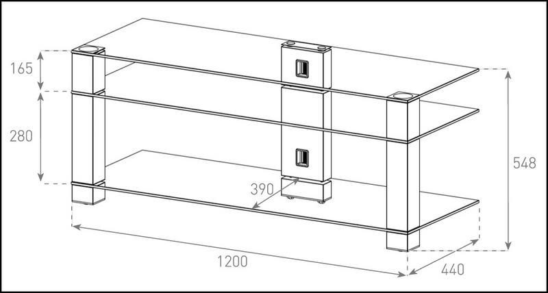 Table pour Téléviseur avec Support PL3400B / Garantie 5 ans